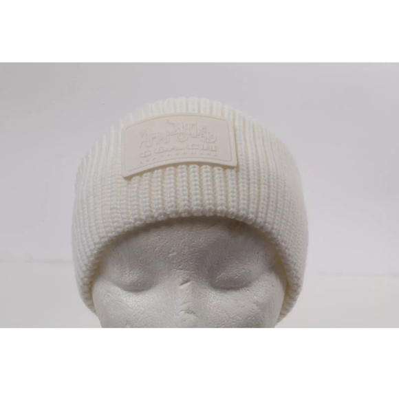 Coach | Accessories | Coach White Knit Ear Warmerheadbandscarf With ...